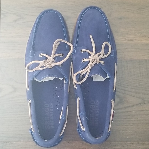 Sebago | Shoes | New Mens Sebago Mens Blue Suede Dockside | Poshmark